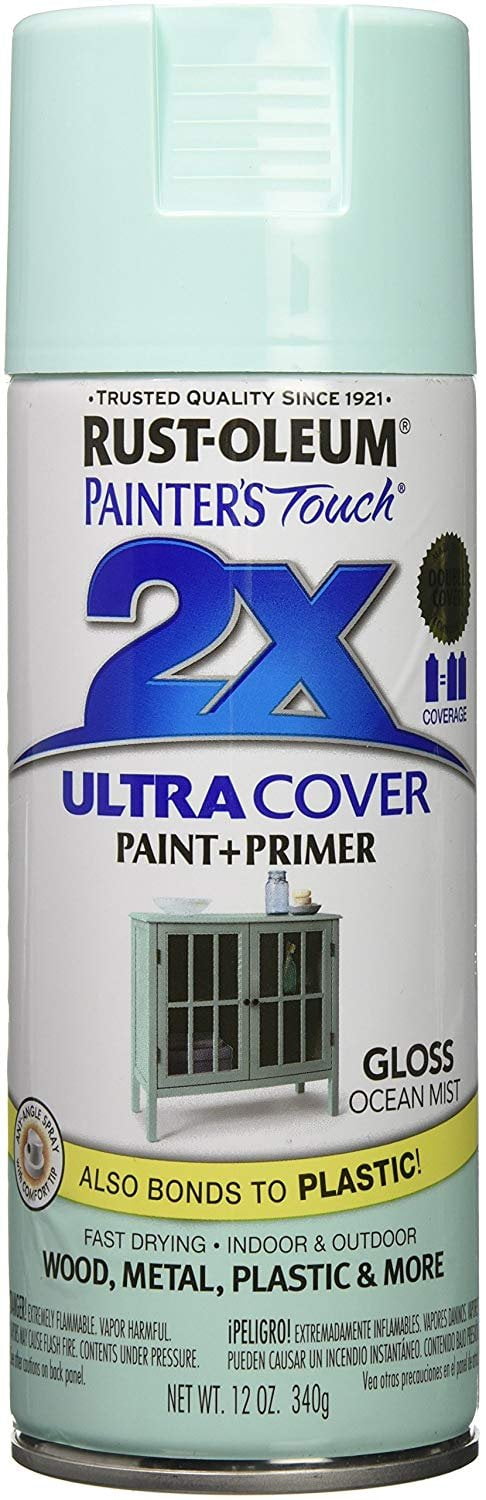 Rust-Oleum Painter's Touch Ultra Cover Ocean Mist Gloss 12 oz Spray ...