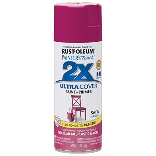 6-Pack of 12 oz Rust-Oleum 334087 Painter's Touch 2X Satin Magenta ...