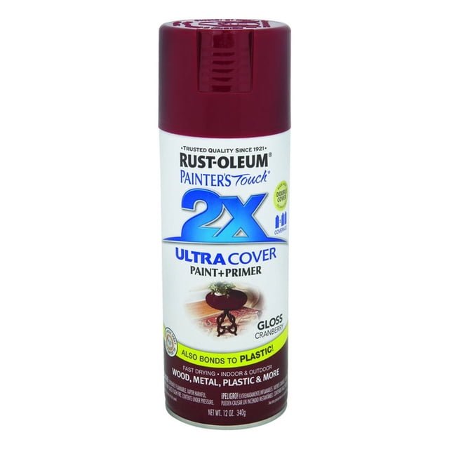 Rust-Oleum Painter's Touch 2X Ultra Cover Paint + Primer Spray Paint ...