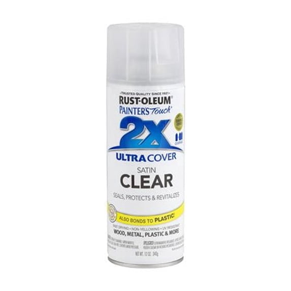 Rust-Oleum Painter's Touch 2X Ultra Cover Satin Clear Spray Paint ...