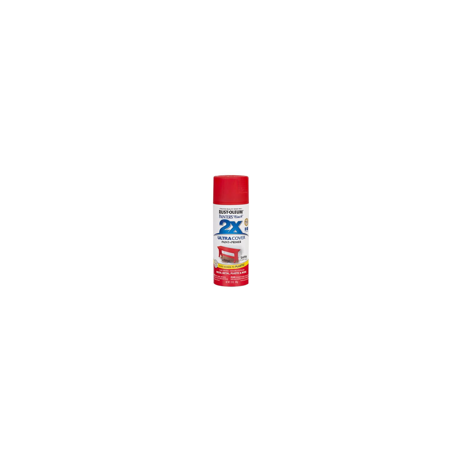 Rust-Oleum Painter's Touch 2X Ultra Cover Satin Poppy Red Paint+Primer ...