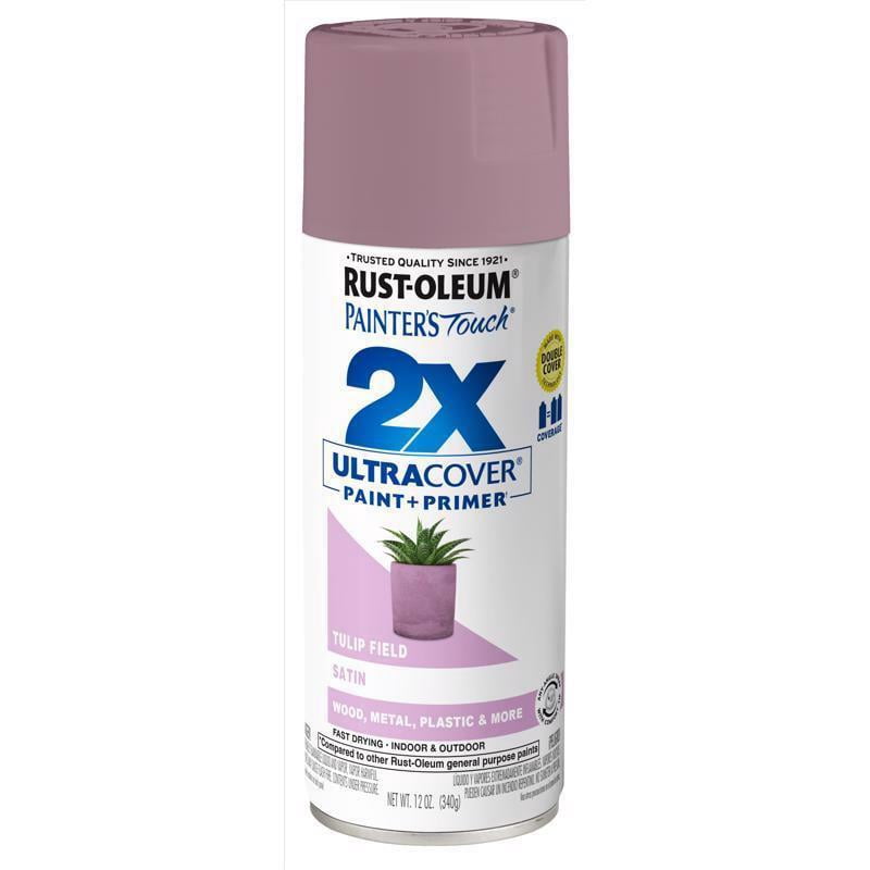 Rust-Oleum Painter's Touch 2X Ultra Cover Satin Tulip Field Spray Paint ...