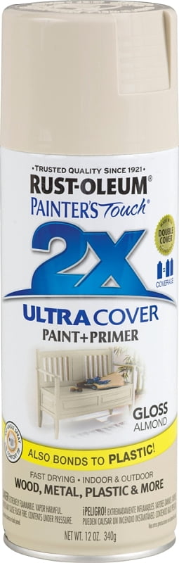 Rust-Oleum Painter's Touch Ultra Cover Almond Gloss 12 oz Spray Paint ...
