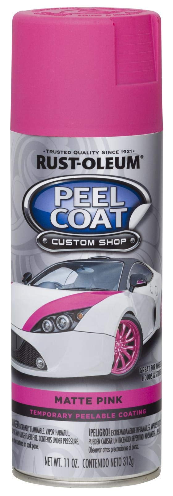 Rust-Oleum Peel Coat Custom Shop Peelable Coating, Matte Pink, 11 oz ...
