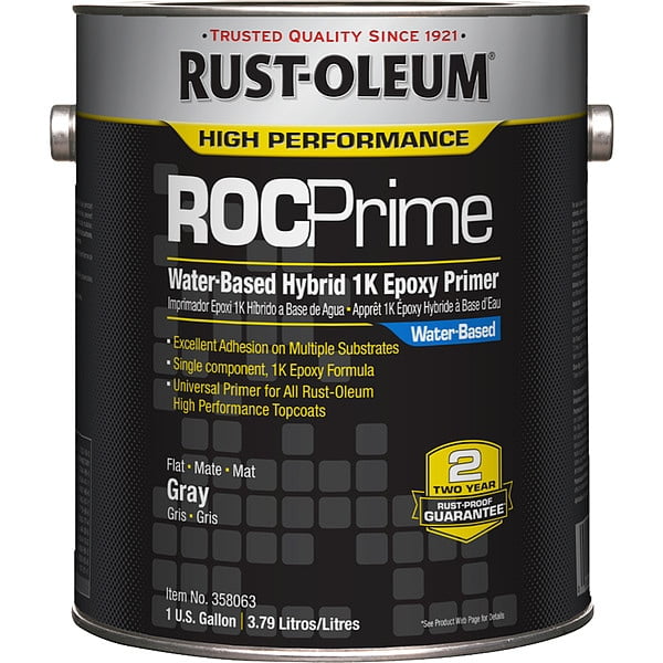 Rust-Oleum Primer,1 gal.,Epoxy Resin,Water Base 358063 - Walmart.com
