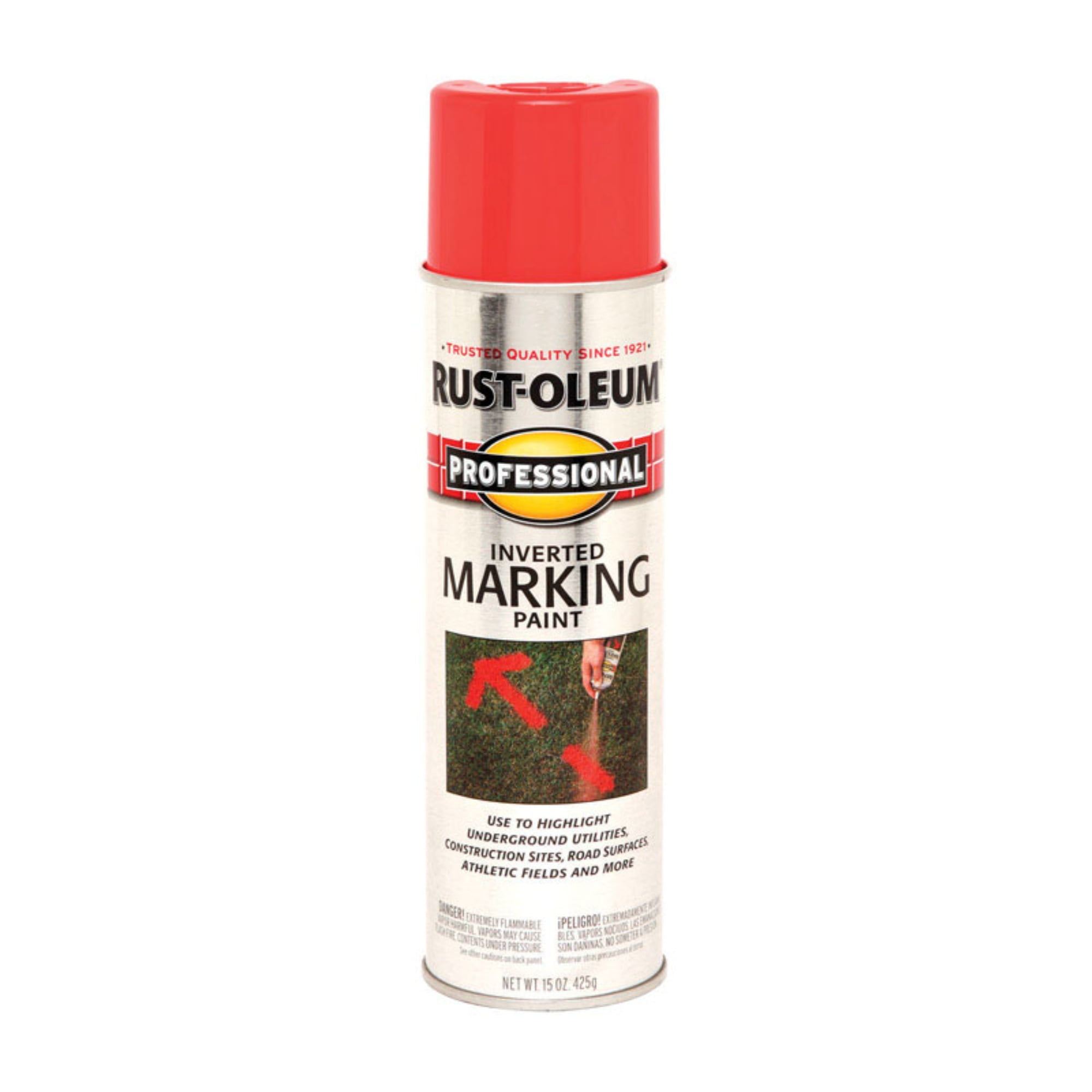 Rust-Oleum Professional Fluorescent Red-Orange Inverted Marking Paint ...