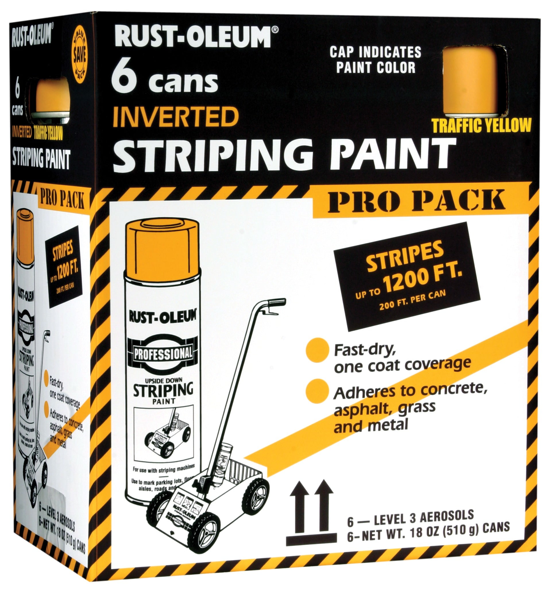 Rust-Oleum Professional Quick Cover Striping Paint for Marking Ground ...