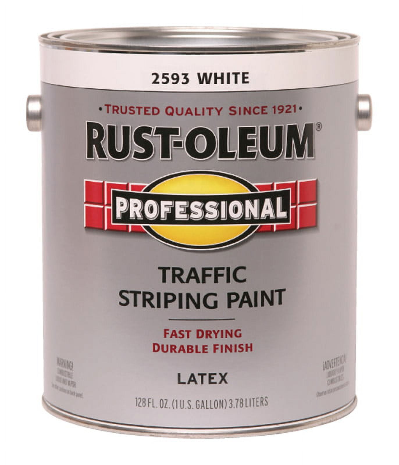 Rust-Oleum Professional White Traffic Striping Paint, 1 Gallon ...