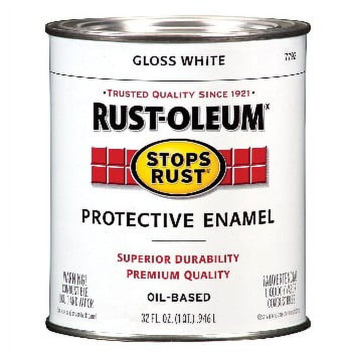 Rust-Oleum Protective Enamel Paint, Gloss White ~ Quart - Walmart.com