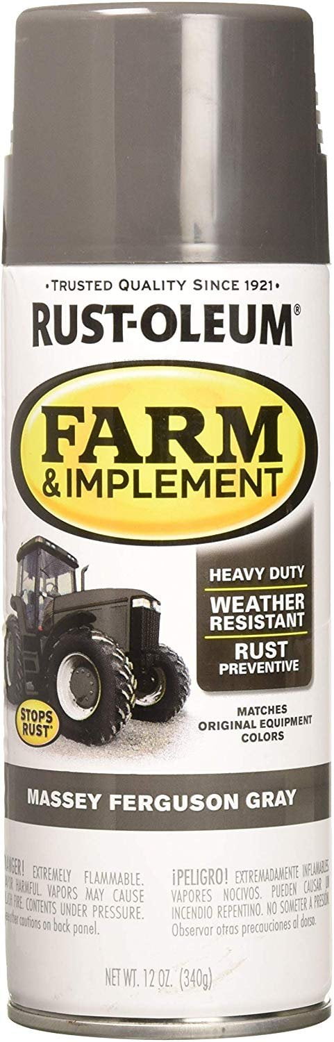 Rust-Oleum RUSTOLEUM 280133 Massey Ferguson Gray 12 oz Farm & Implement ...