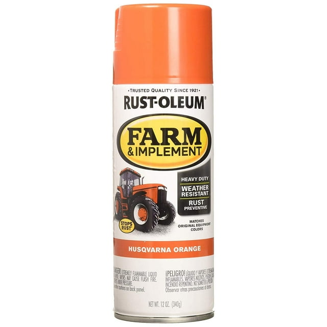 Rust-Oleum 12oz. Husqvarna Orange Farm & Implement Spray Paint with ...