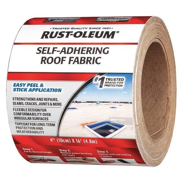 Rust-Oleum Roof Repair Tape,4" x 16 ft.,White 345650 - Walmart.com