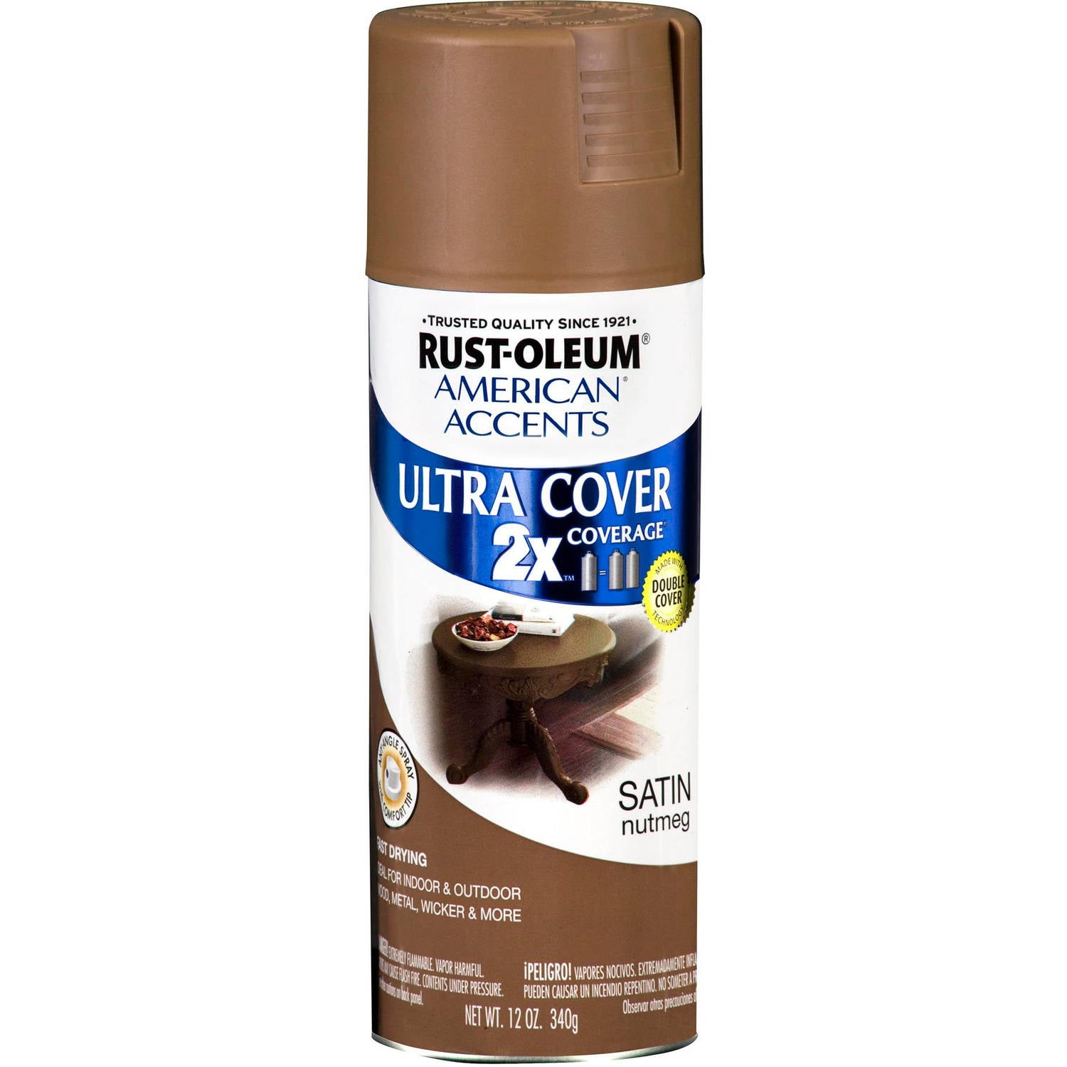 Rust-Oleum Satin Nutmeg Ultra Cover 2x - Walmart.com