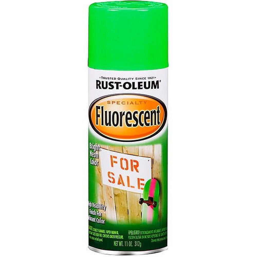 Rust-Oleum Specialty Fluorescent Green Spray Paint, 11 oz - Walmart.com