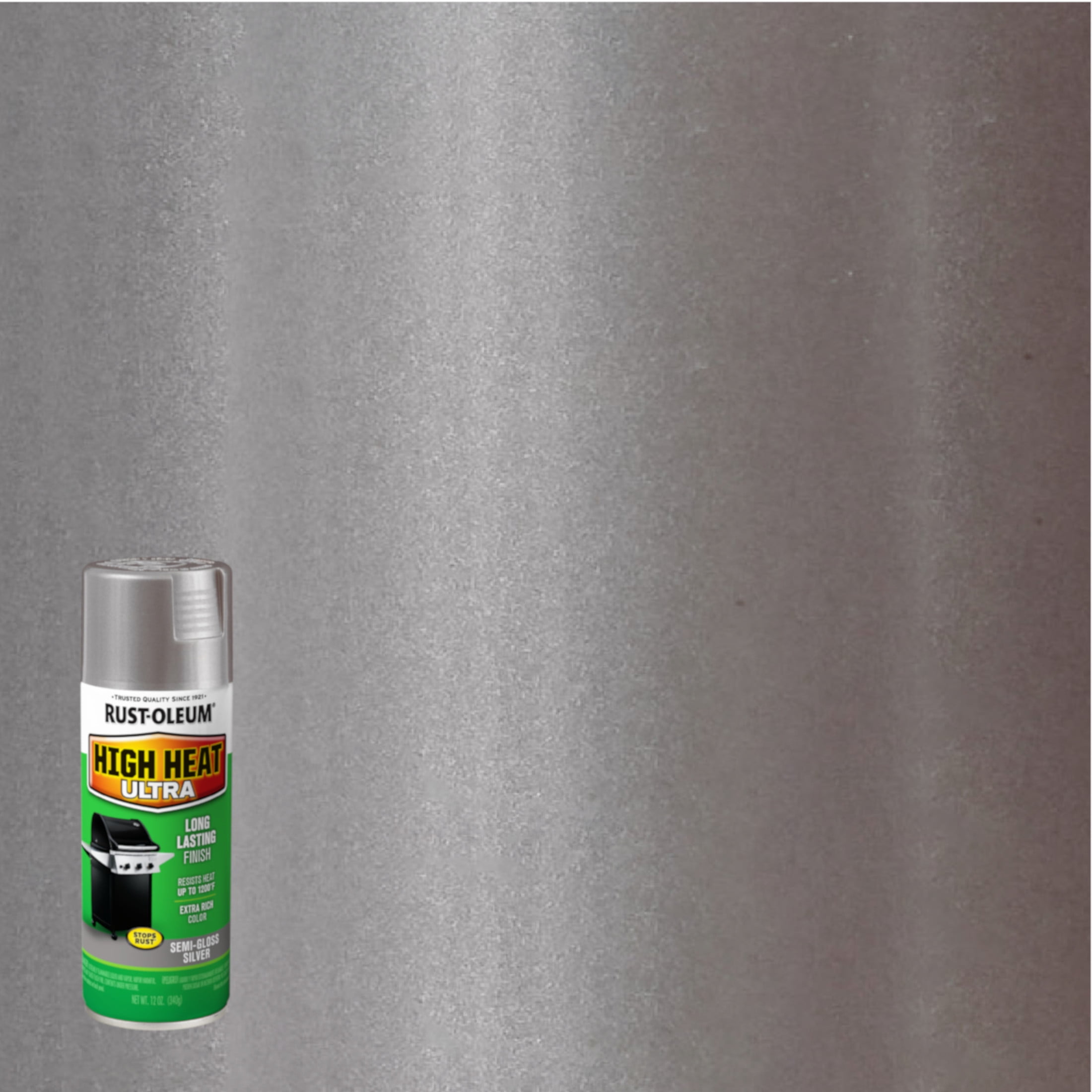 Rust-Oleum Specialty High Heat Ultra Silver Spray Paint, 12 oz ...