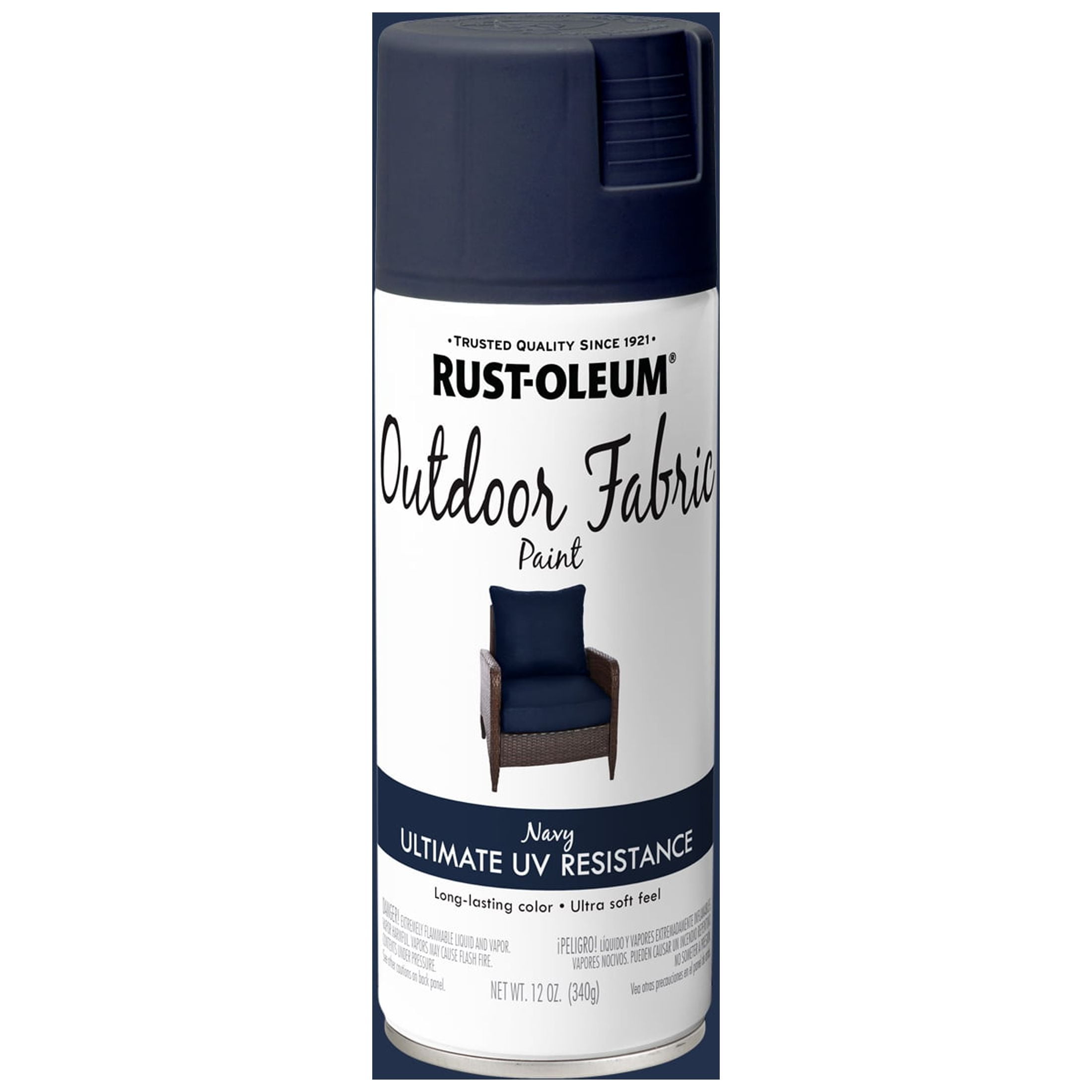 6 Pack, Navy, Rust-Oleum Specialty Matte Outdoor Fabric Spray Paint- 12 ...