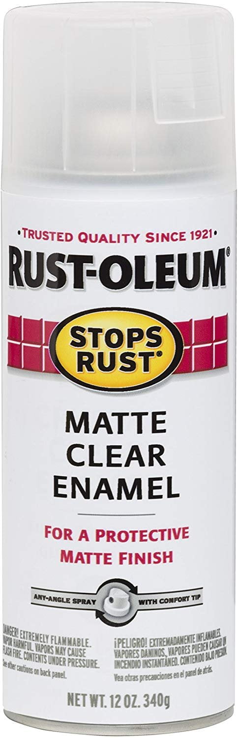 Rust-Oleum Stops Rust 285093-6PK Spray Paint, 6 Pack, Matte Clear, 6 ...