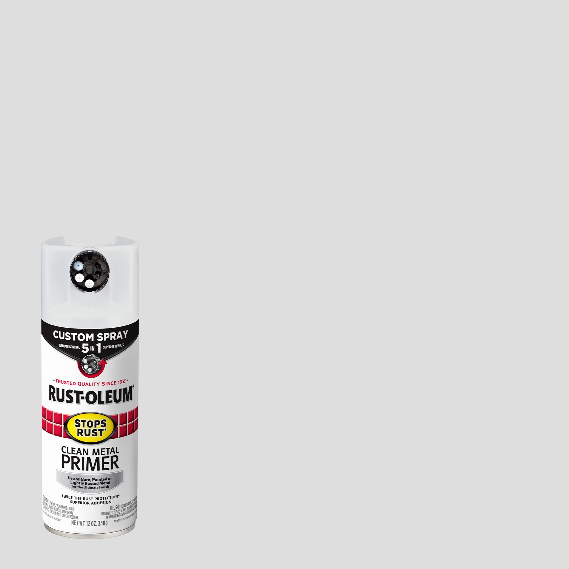 Rust-Oleum Stops Rust Custom 5-in-1 Flat Clean Metal Primer Spray ...