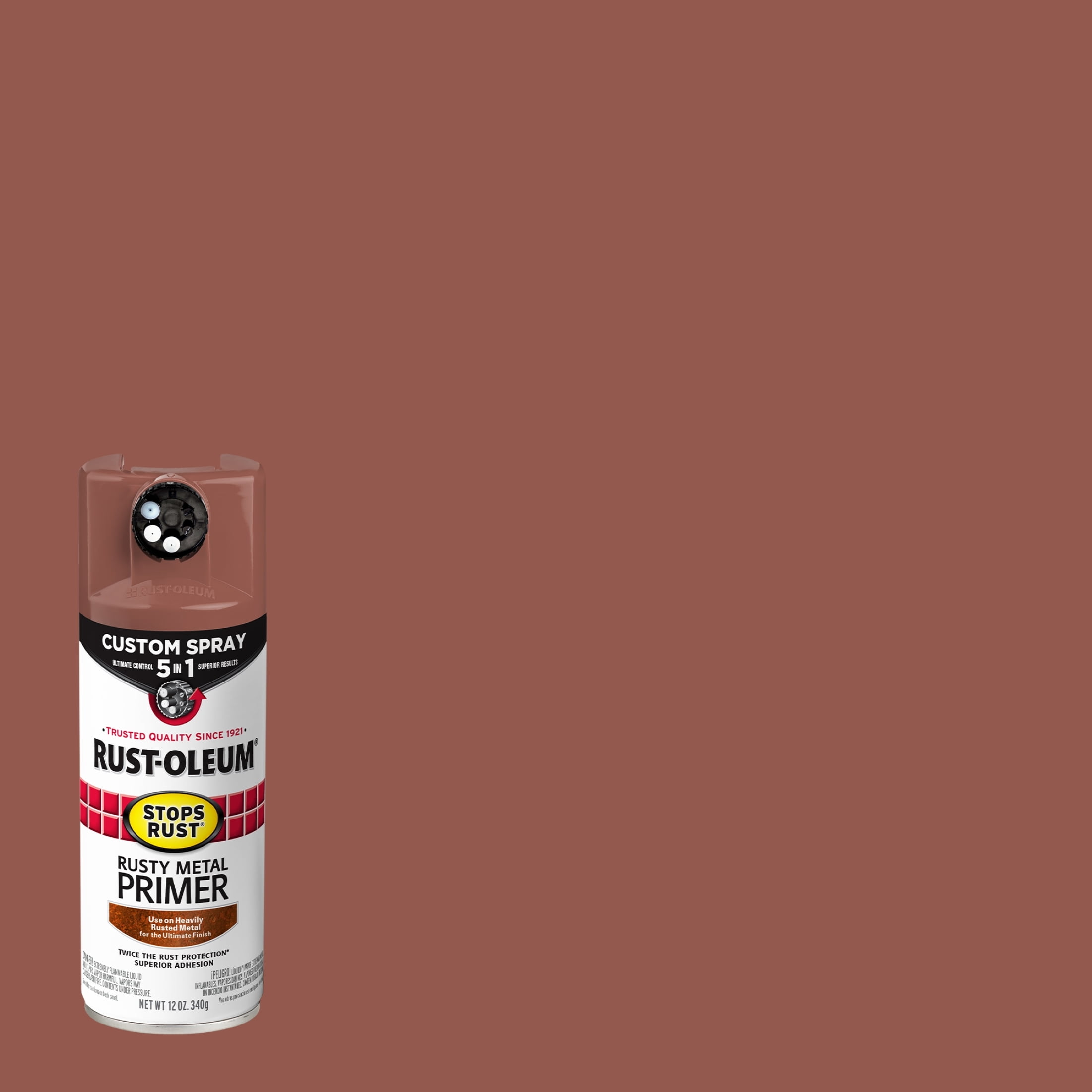 Rust-Oleum Stops Rust Custom 5-in-1 Flat Rusty Metal Primer Spray ...