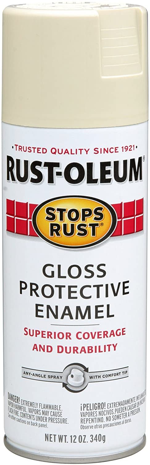 Rust-Oleum Stops Rust Gloss Almond Spray Paint 12 oz. - Walmart.com
