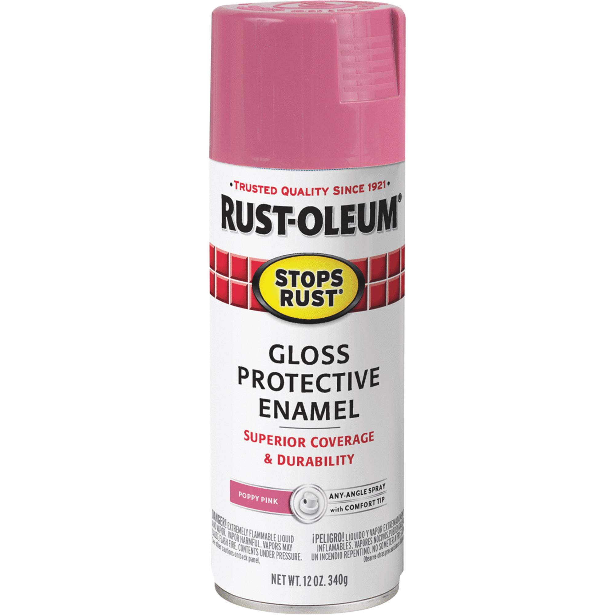 Rust-Oleum Gloss Poppy Pink Spray Paint 12 oz - Long Lasting, Excellent ...