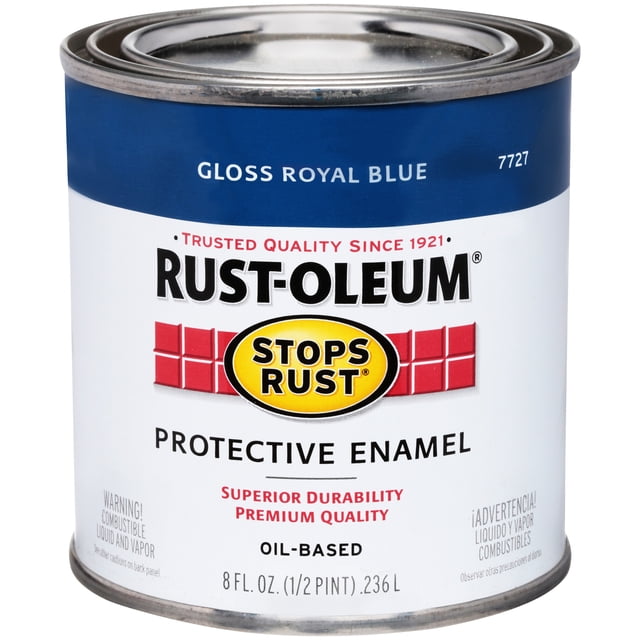 Rust-Oleum Gloss Royal Blue Protective Enamel Paint, Stops Rust, 8 fl ...