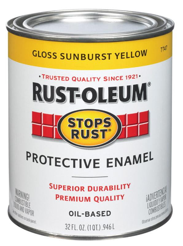 Rust-Oleum Stops Rust Gloss Sunburst Yellow Protective Enamel Indoor ...