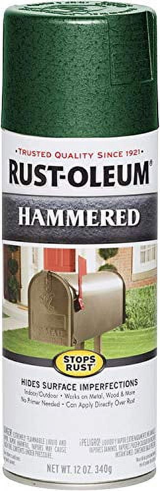 Rust-Oleum Stops Rust Hammered Deep Green Spray Paint 12 oz - Walmart.com