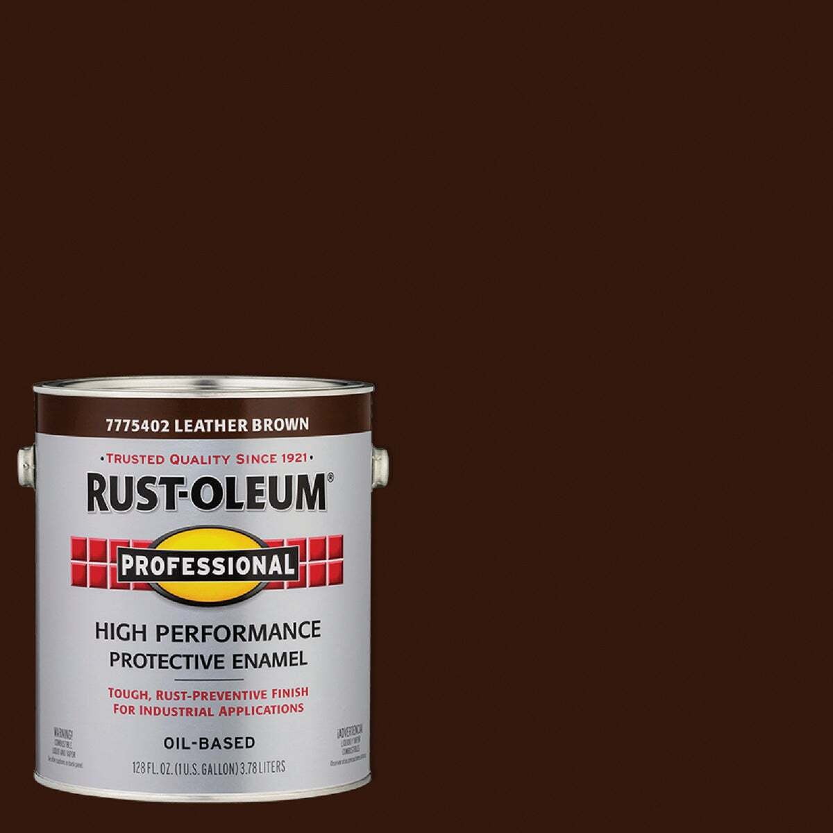 Rust-Oleum, Enamel Paint, 1 Gal, Durable Oil-Based Brown Concrete ...