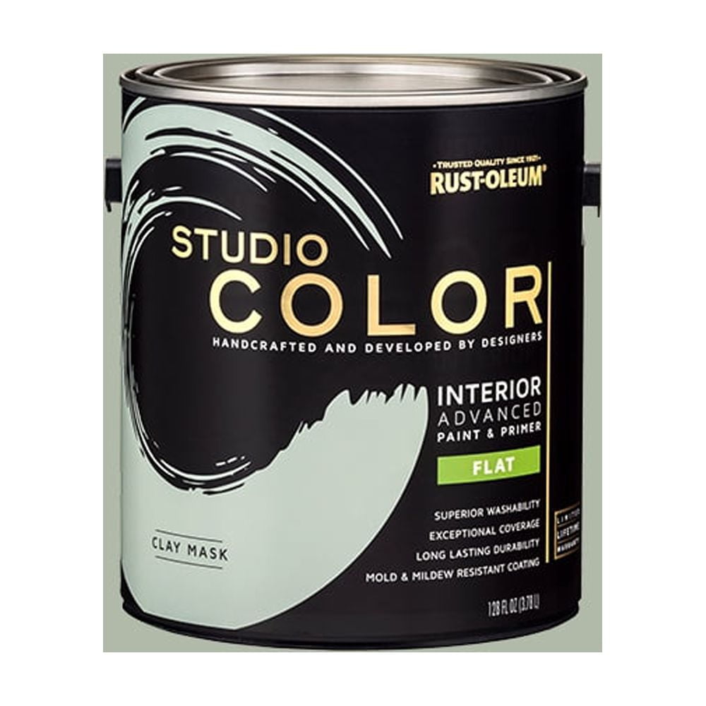 Rust-Oleum Studio Color Clay Mask, Interior Paint + Primer, Flat Finish ...