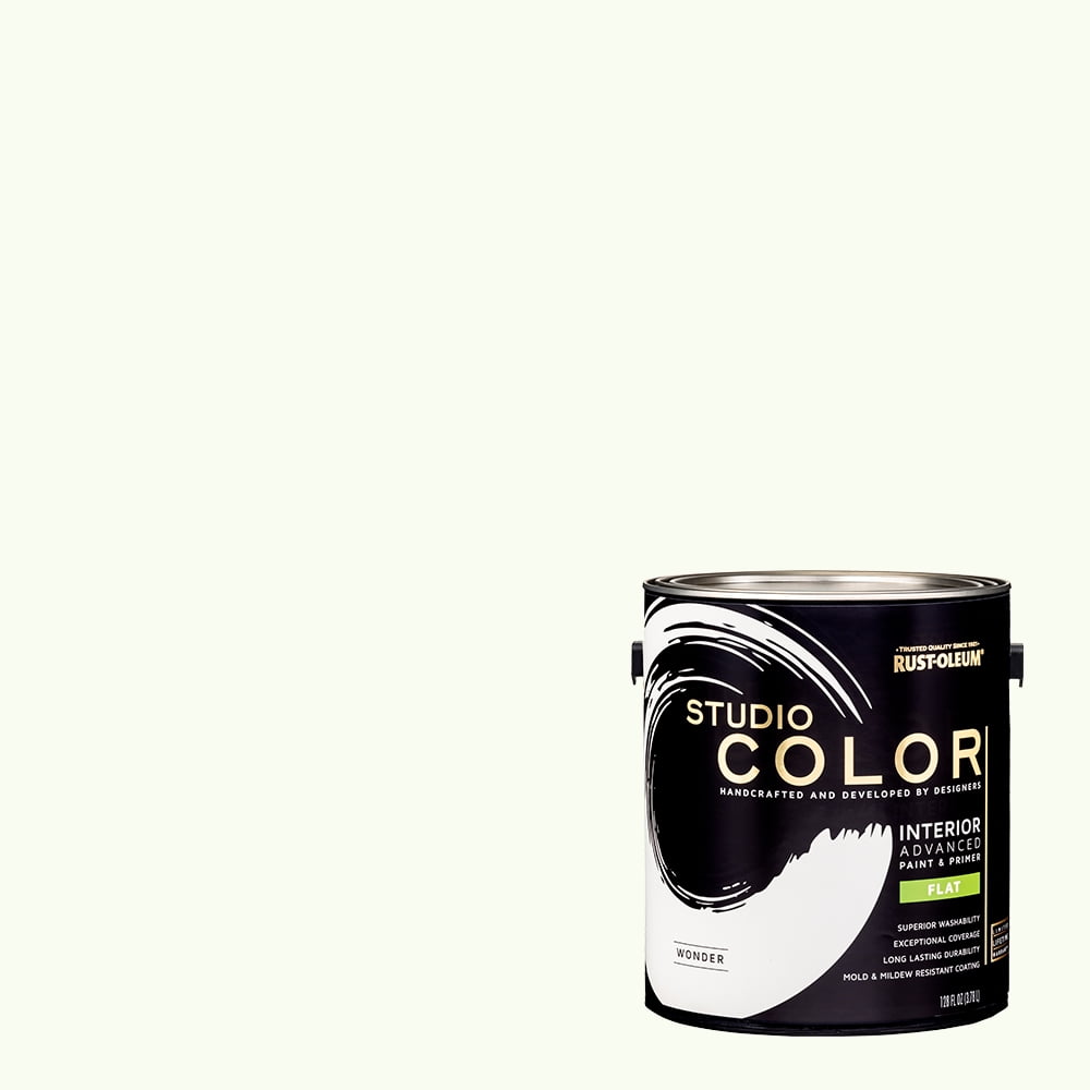 Rust-Oleum Studio Color Wonder, Interior Paint + Primer, Flat Finish, 2 ...
