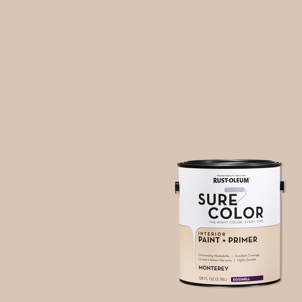 Rust-Oleum Sure Color Monterey, Interiot Paint + Primer, Eggshell ...