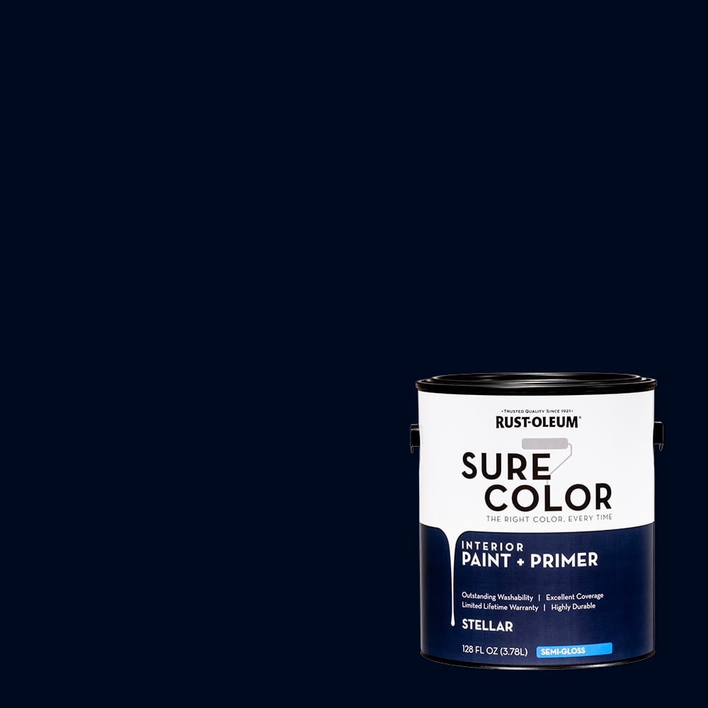 Rust-Oleum Sure Color Stellar, Interior Paint + Primer, Semi-Gloss ...