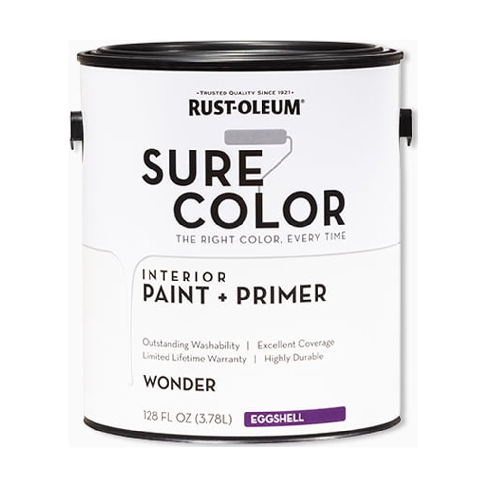 Rust-Oleum Sure Color Wonder, Interior Paint + Primer, Eggshell Finish ...