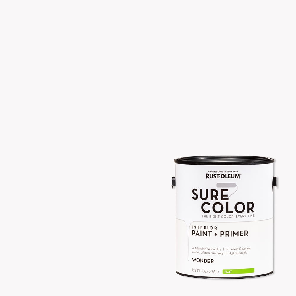 Rust-Oleum Sure Color Wonder, Interior Paint + Primer, Flat Finish, 2 ...
