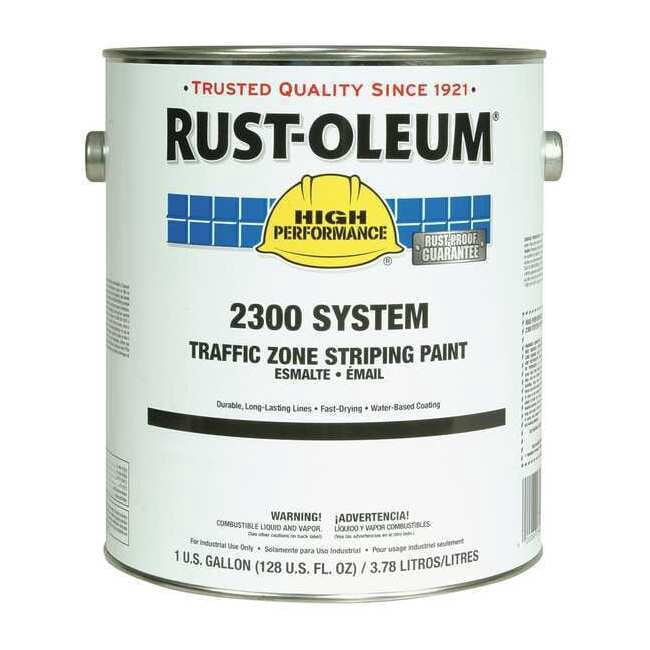 Rust-Oleum Traffic Zone Striping Paint, 1 gal., Traffic Red, Water ...