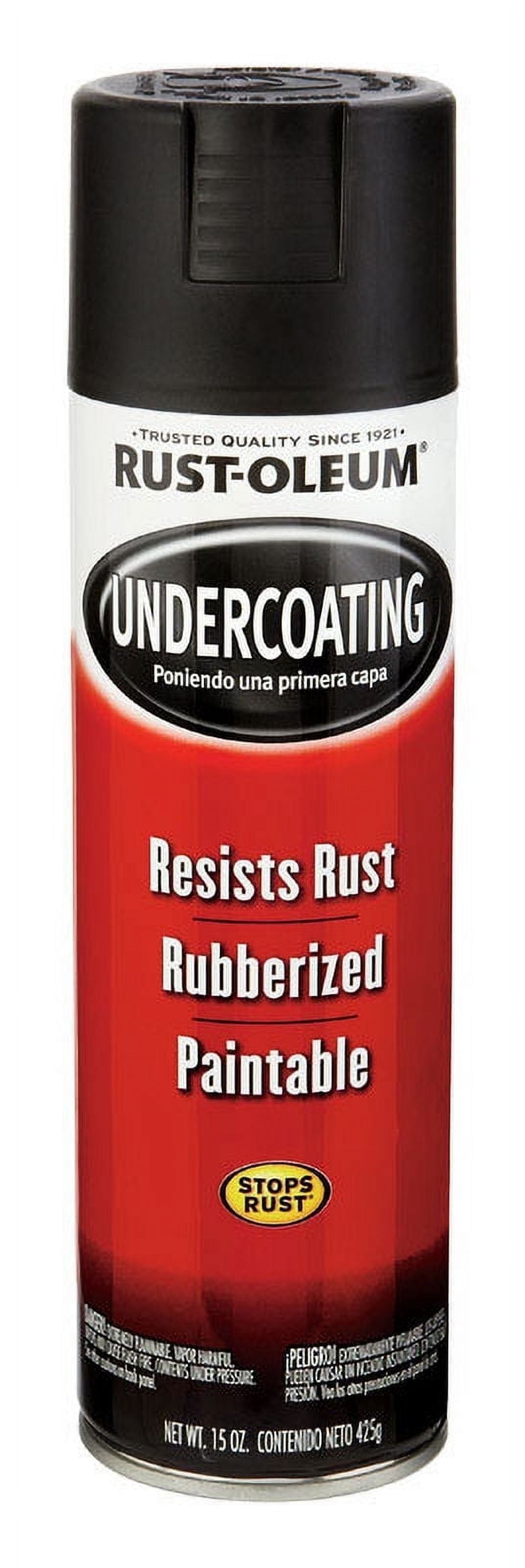 Rust-Oleum Undercoating Black Rubberized Finish 15 oz Spray Paint Pack ...