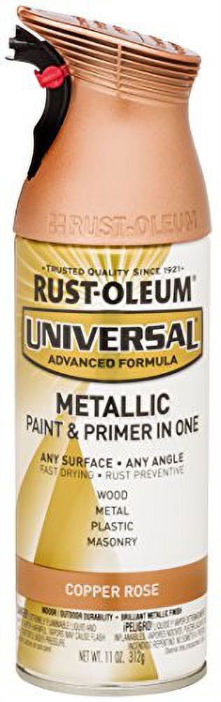 Rust-Oleum Universal Metallic Copper Rose Spray Paint & Primer, 11 oz ...