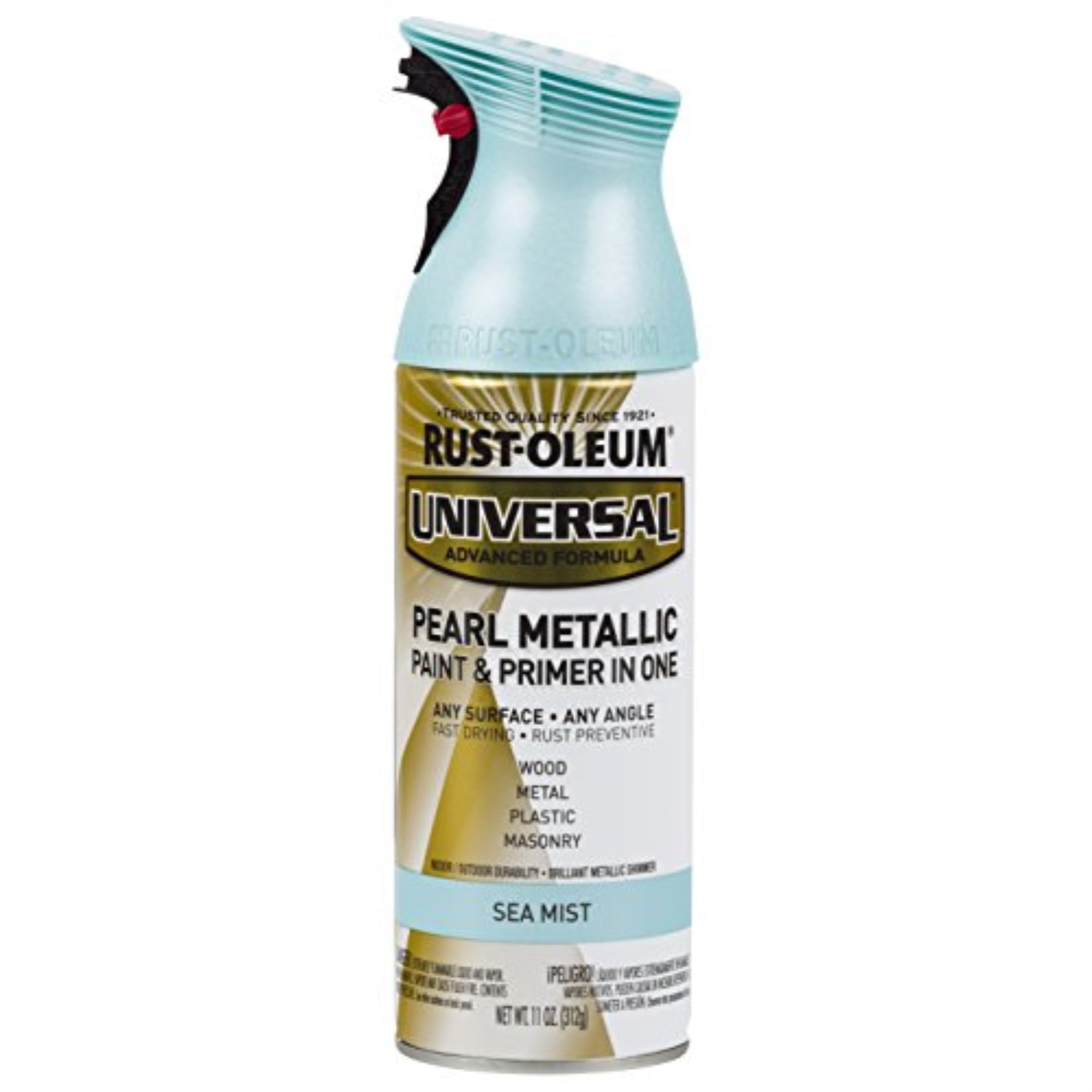 Rust-Oleum Universal Pearl Metallic Sea Mist Spray Paint, 11 oz, All ...