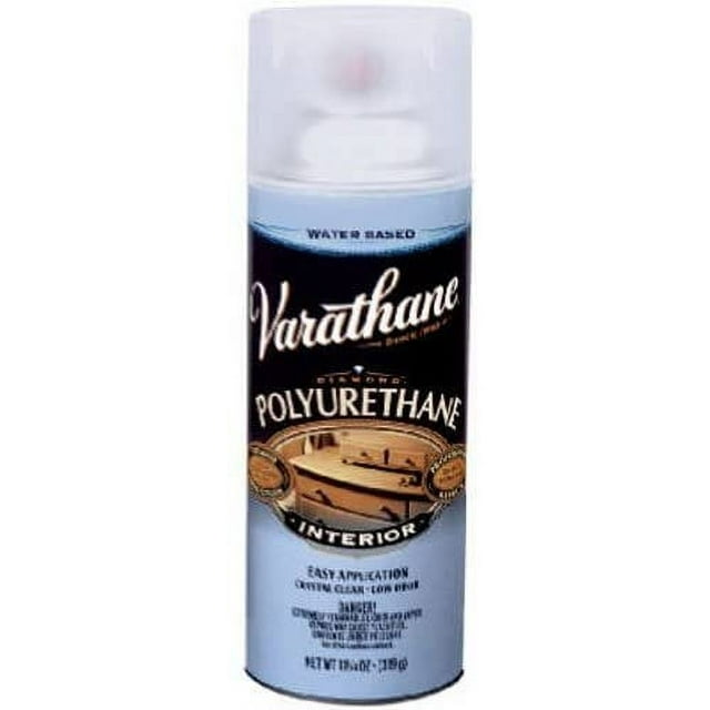 Rust-Oleum Varathane 200081 Interior Crystal Clear Polyurethane Water-Based Spray, Gloss Finish ...