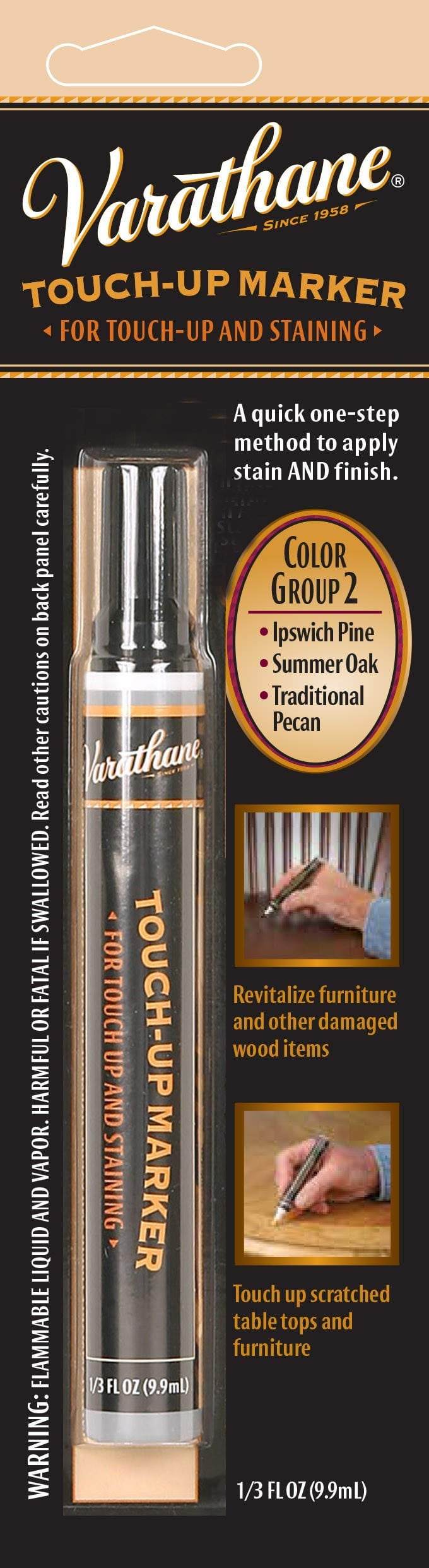 Rust-Oleum Varathane 215353 Wood Stain Touch-Up Marker For Summer Oak ...
