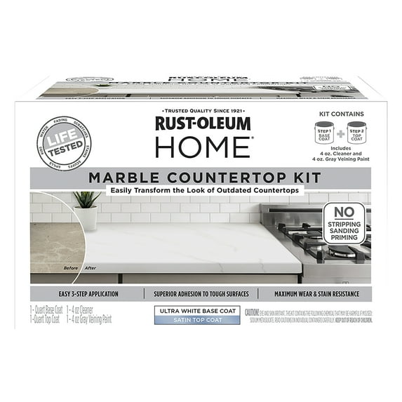 Rust-Oleum Home, Satin Tintable Acrylic Countertop Paint Kit for ...