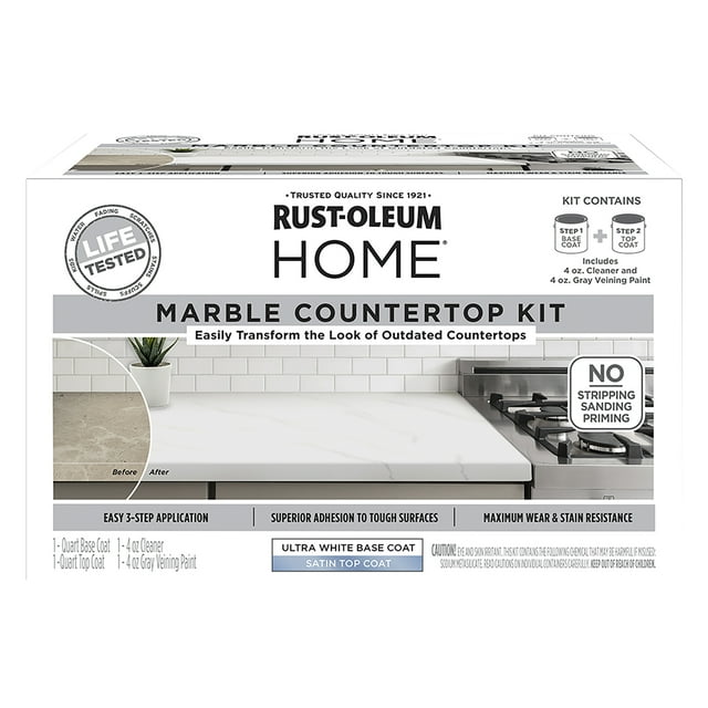 Rust-Oleum Home, Satin Tintable Acrylic Countertop Paint Kit for ...