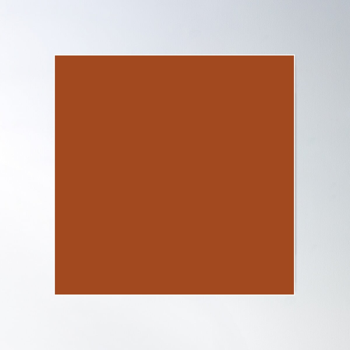 Rust Orange Brown Poster Wall Art, Modern Wall Decor For Living Room ...