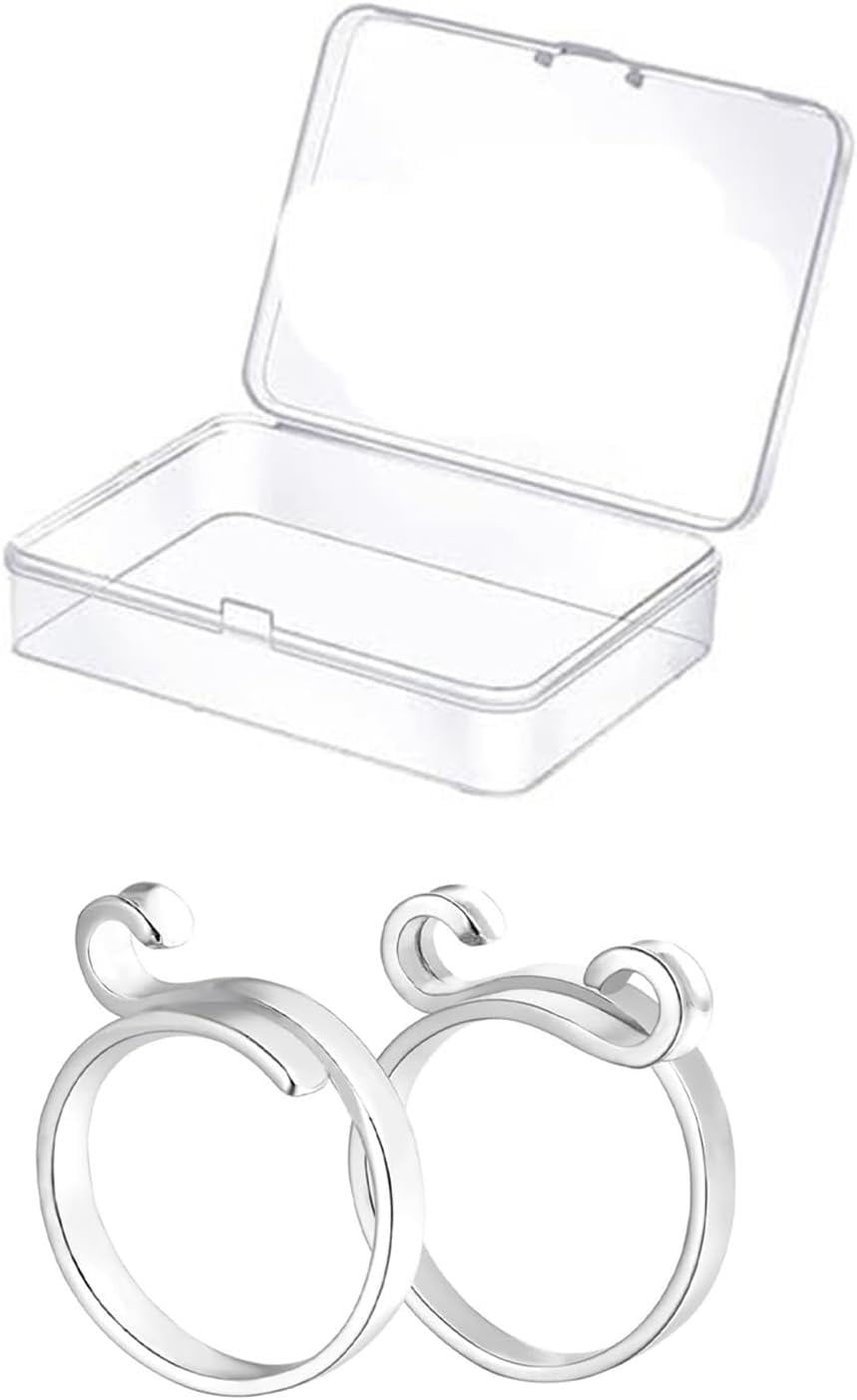 Rust-Proof Knitting Ring Crochet Hook Set Adjustable Alloy Wool Yarn ...