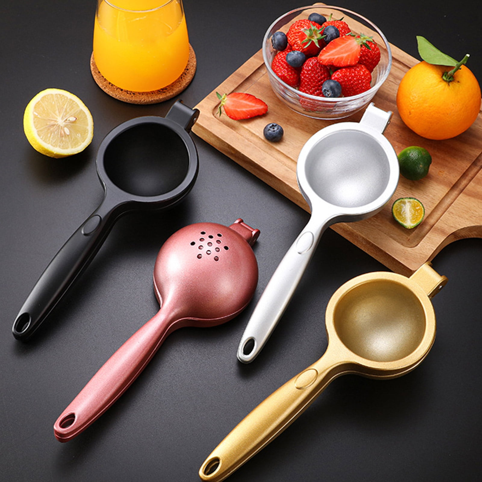 Rust-Proof Stainless Steel Lemon Squeezer with Ergonomic Handle Non-Slip, Easy-to-Store, and ...