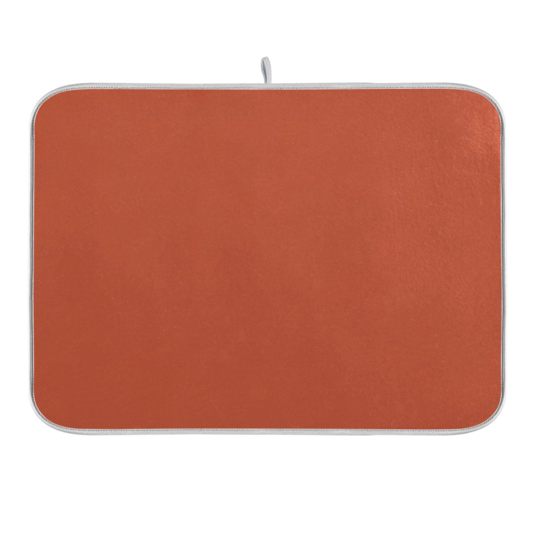 Rust Red Dish Drying Mat 18x24 Absorbent Microfiber Draining Rack Pad ...