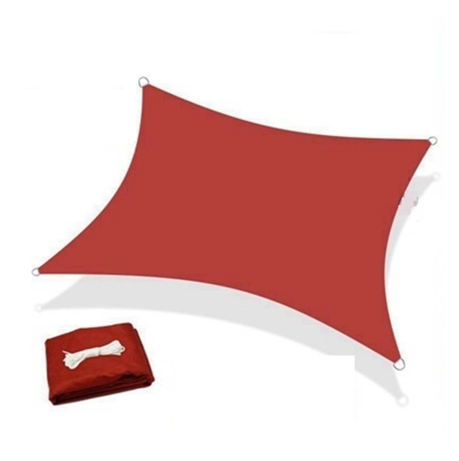 Rust Red Rectangle Sun Shade Sail UV Block for Outdoor Patio Garden for ...