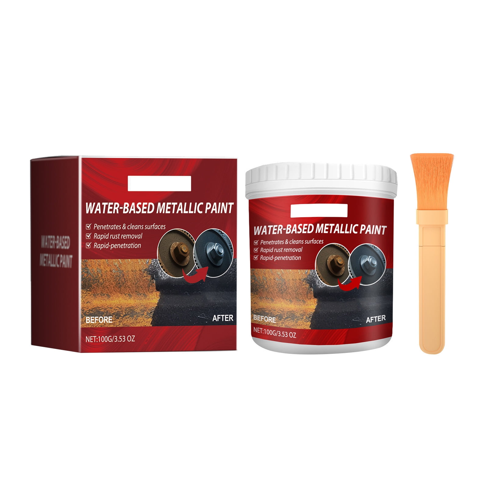 Rust Removal Converter Metallic Paint, Rust Remover for Metal, Rust ...