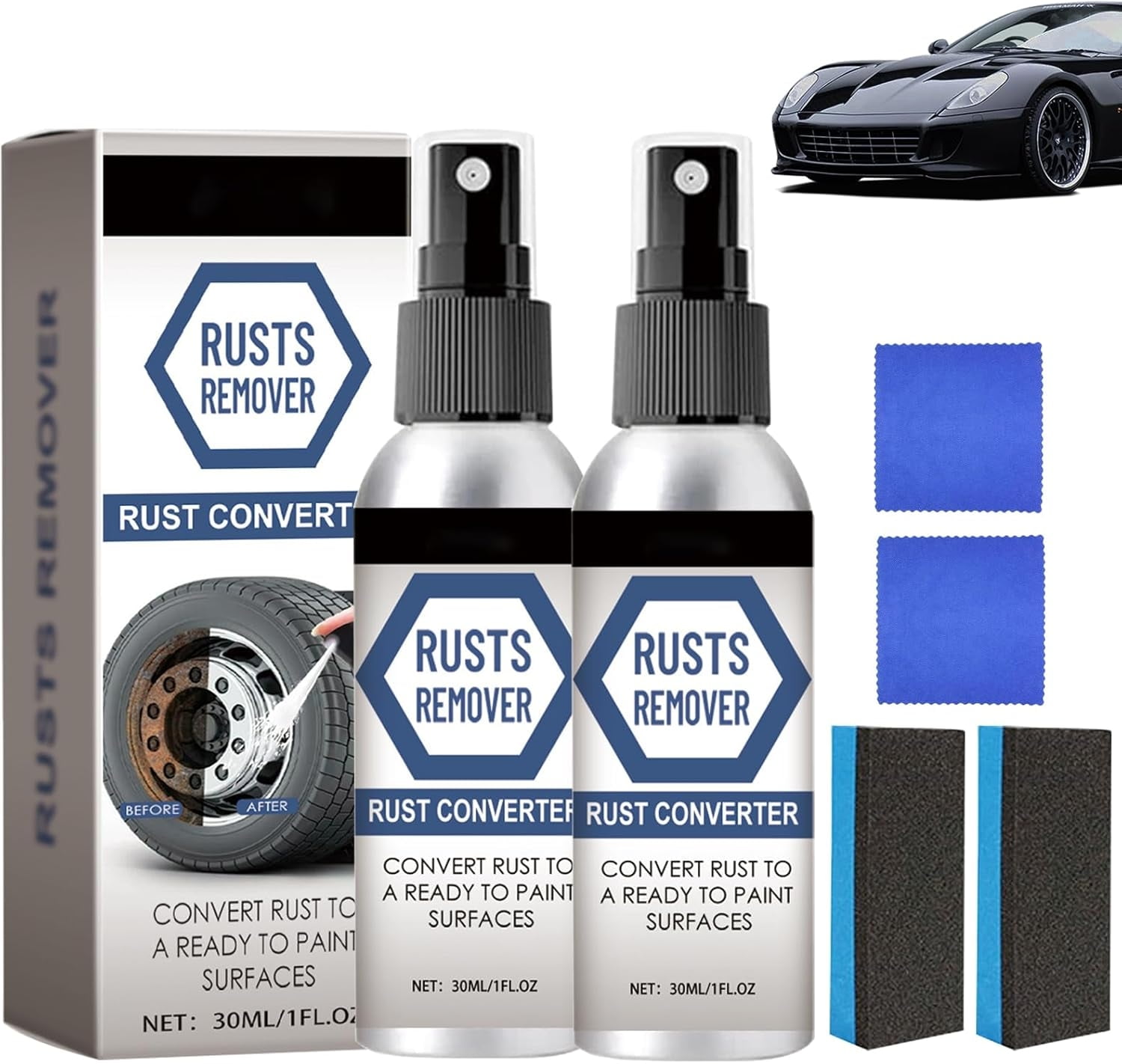 Rust Remover For Metal - Rust Remover Spray, Multi Purpose 2.0 Anti ...